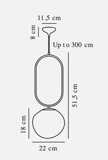 מנורת תליה Pendant 22 | סטטוס רהיטים